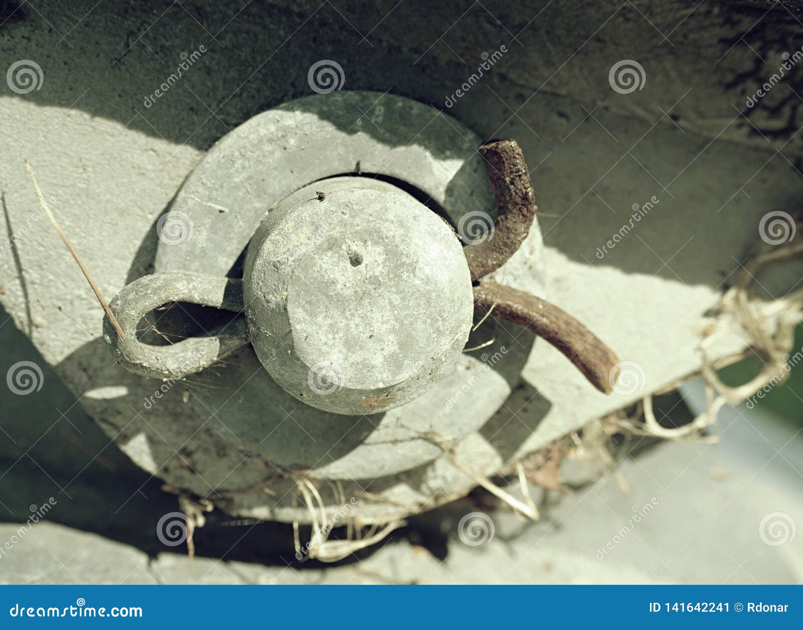 Split Pin Securing Axe or Bolt in Bridge Swing Anchor Stock Image ...