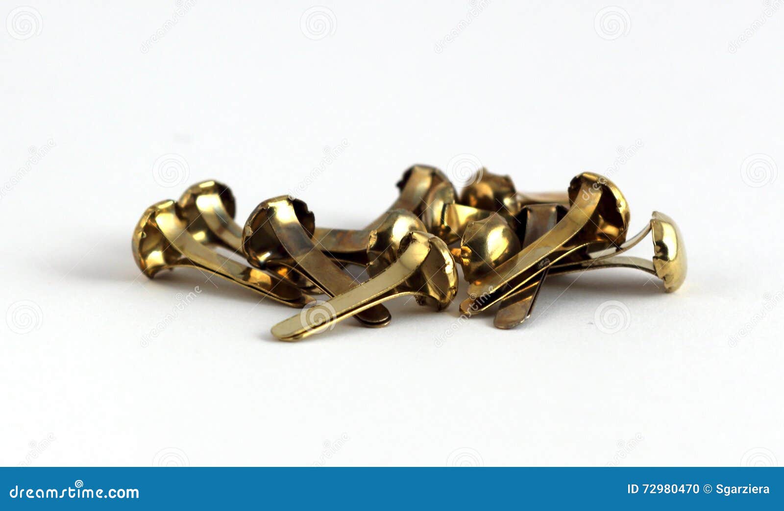 Split pin stock photo. Image of paper, brass, reflective - 72980470