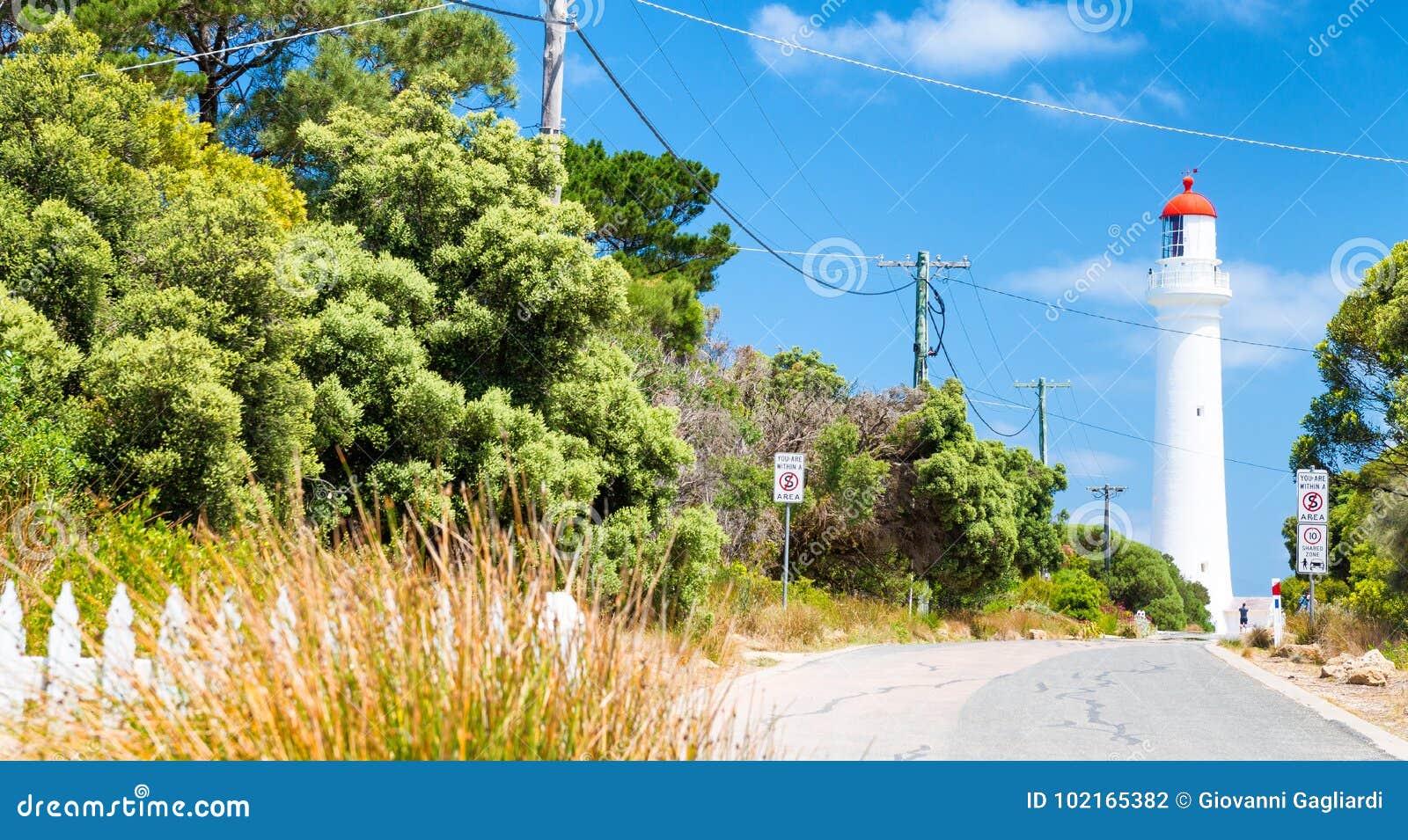 Split Point Lighthouse in Victoria, Australia Stock Photo - Image of ...