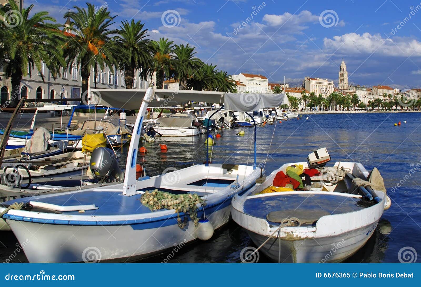 Split Port and City - Croatia Stock Image - Image of quay, weather: 6676365