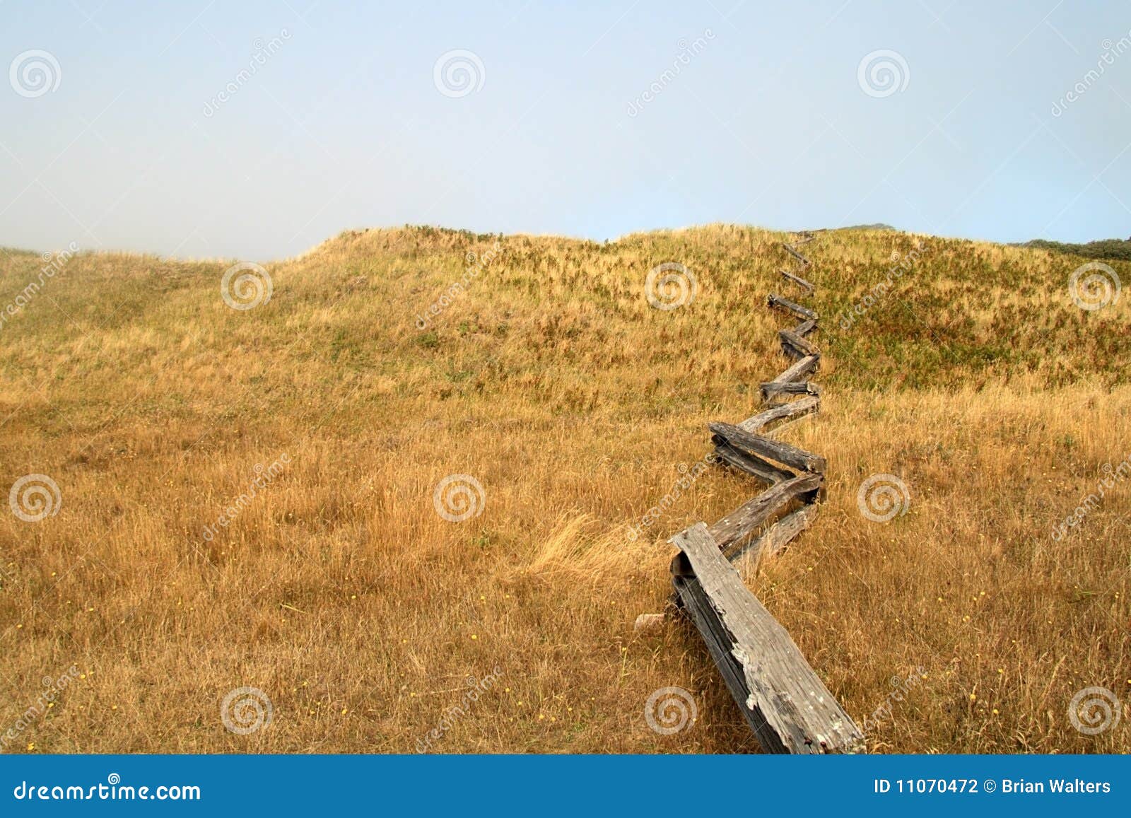 Split-Rail Fence in Field stock photo. Image of fence - 11070472