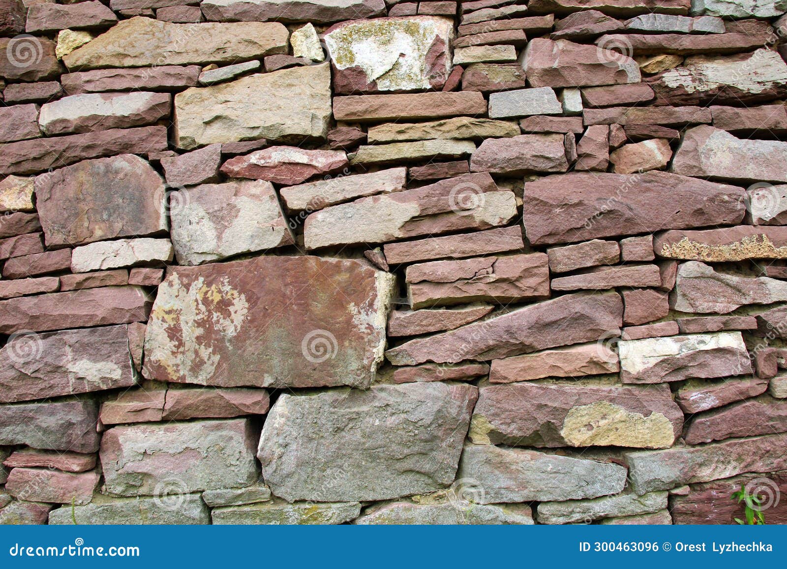 Split Red Natural Stone is Used in Construction Stock Photo - Image of ...