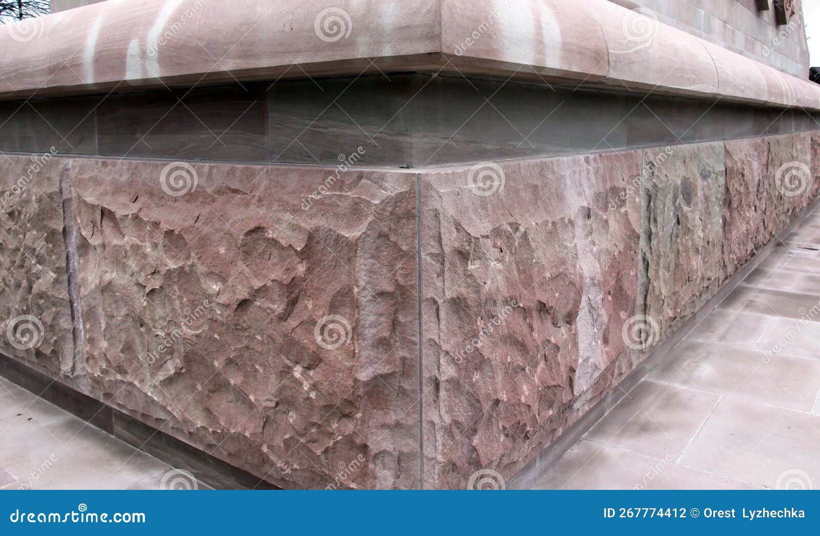 Split Red Natural Stone is Used in Construction Stock Photo - Image of ...