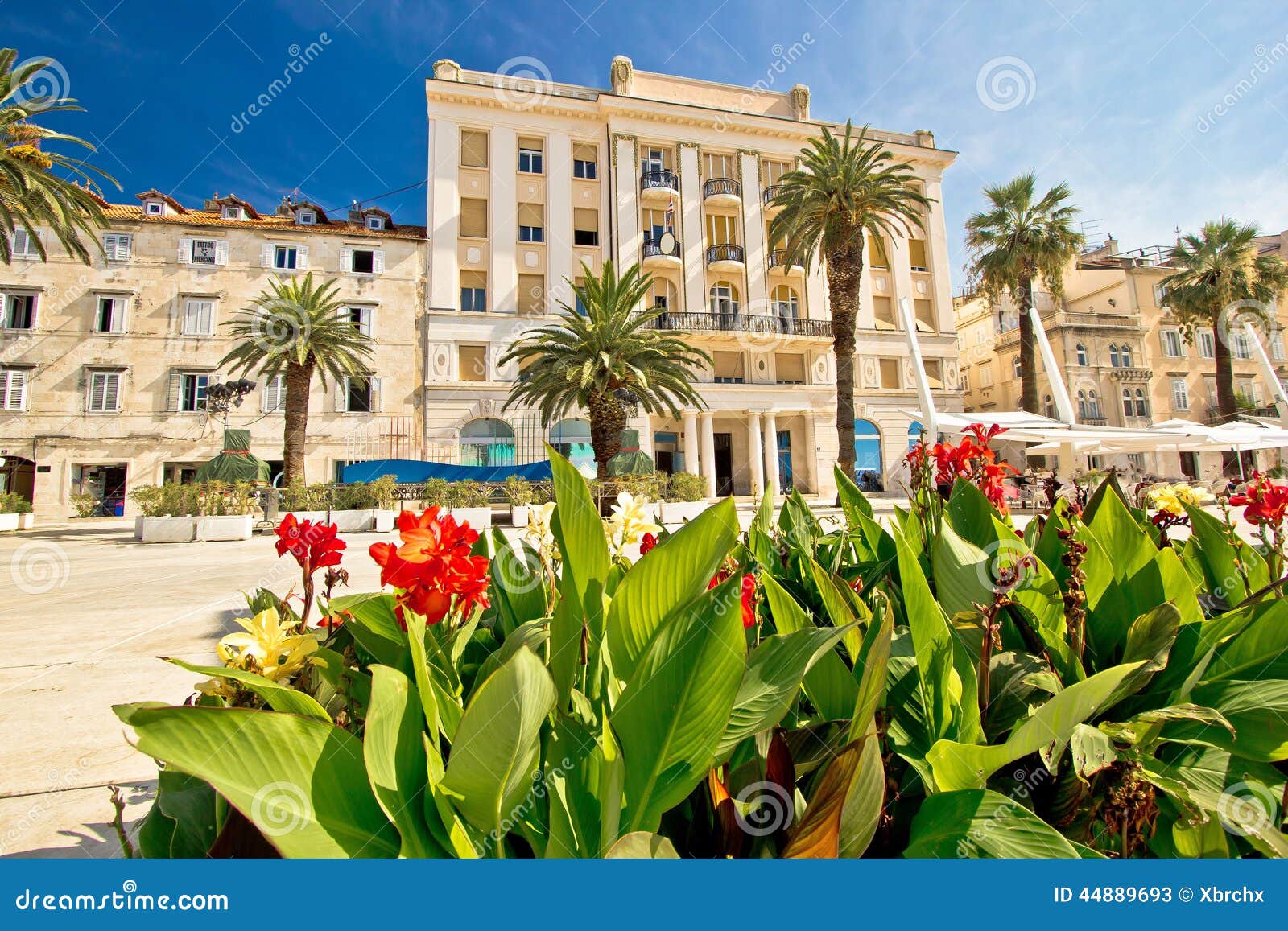 Split Riva Waterfront Nature and Architecture Stock Image - Image of ...