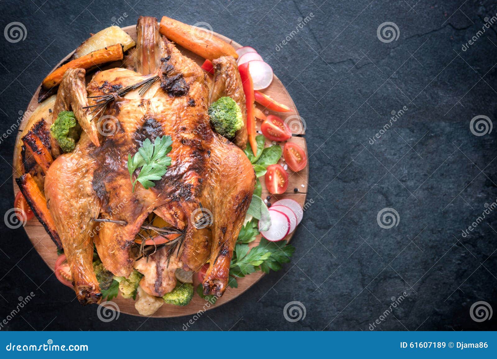 Split roasted turkey stock image. Image of holiday, traditional - 61607189