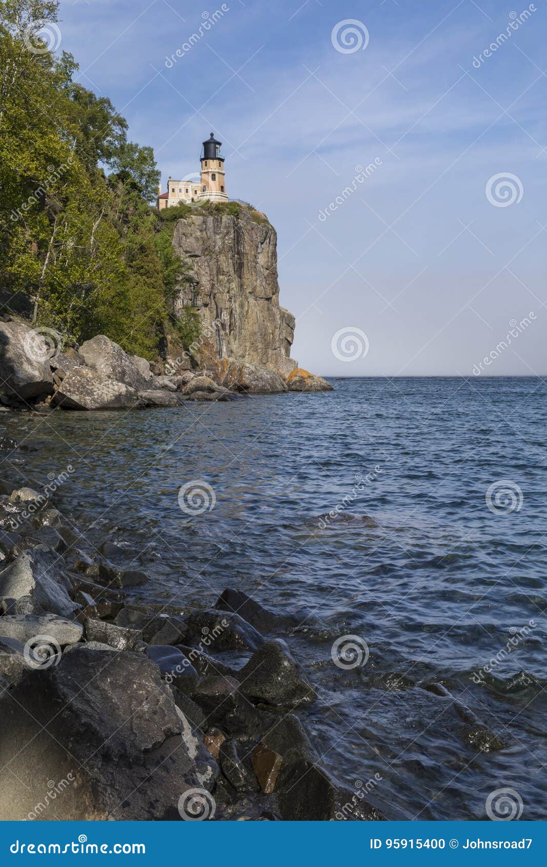 Split Rock Lighthouse on Lake Superior Stock Photo - Image of nautical ...