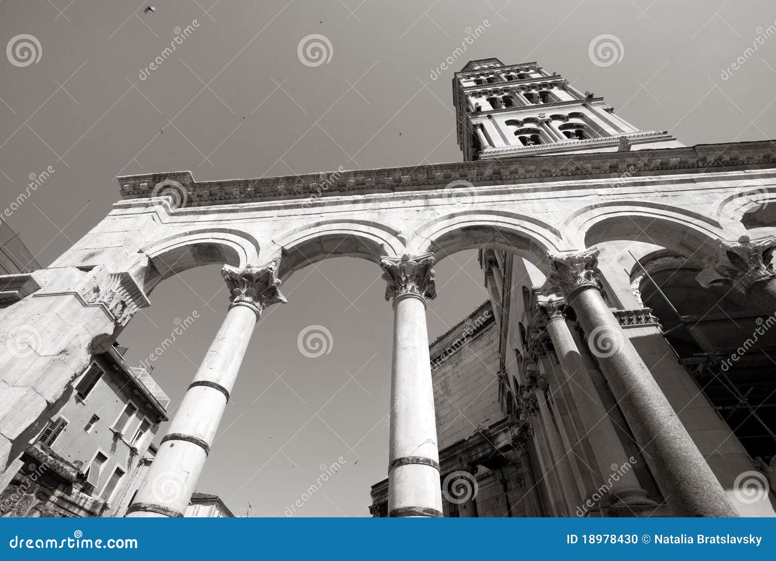 Split ruins stock photo. Image of medieval, city, mediterranean - 18978430