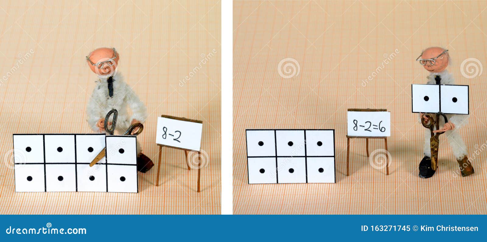 The basics of subtraction stock image. Image of arithmetics - 163271745