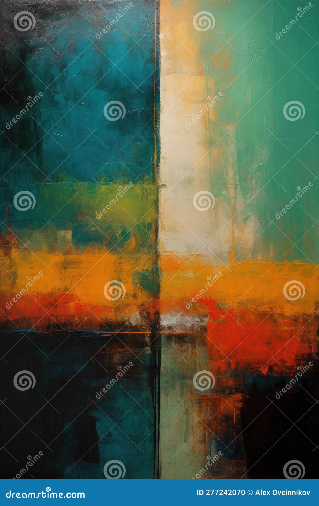 Split Screen Philosophical Impressionism Painting for Posters and Web ...