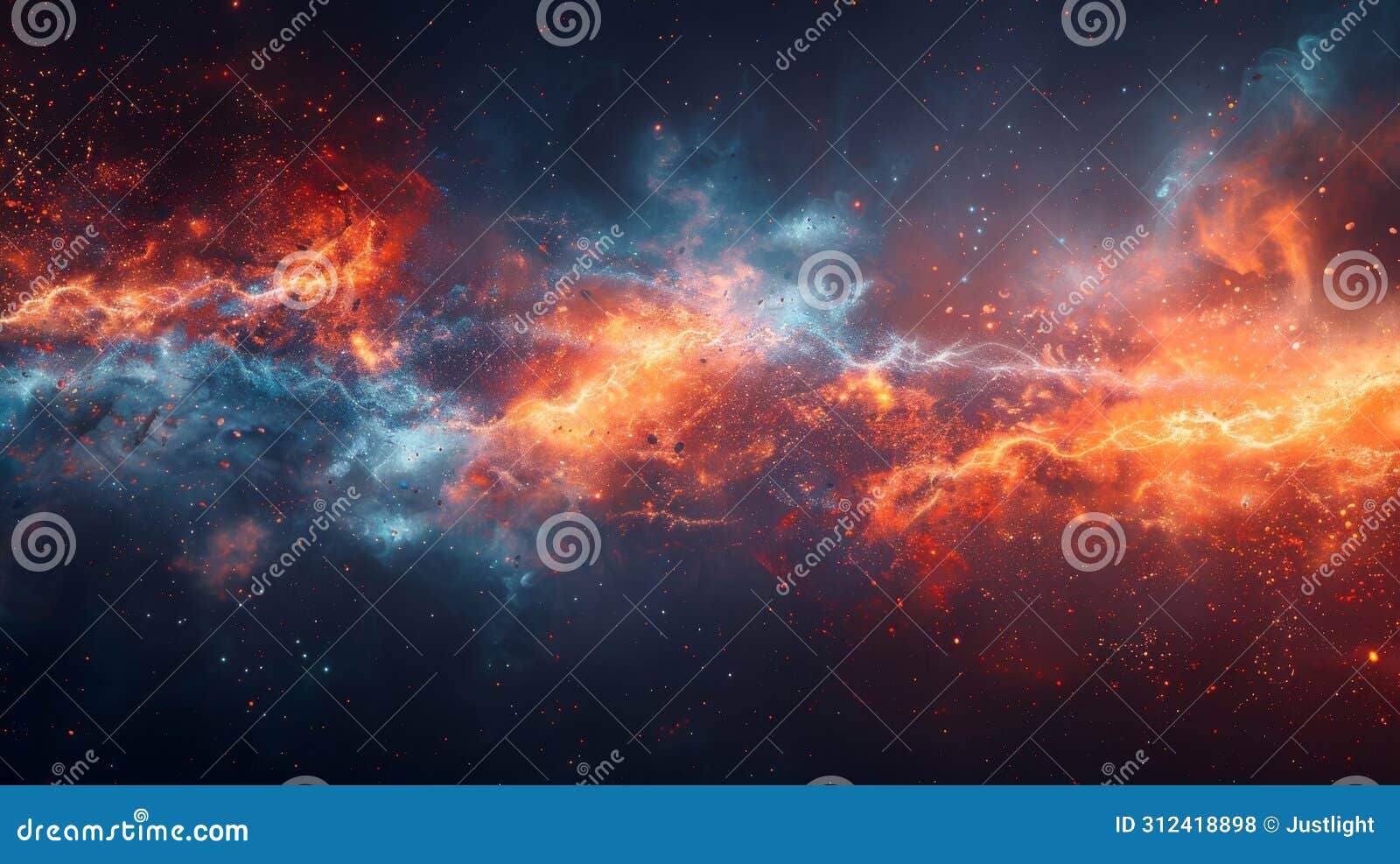 A Split Screen Showing Two Parallel Universes Representing The Concept ...