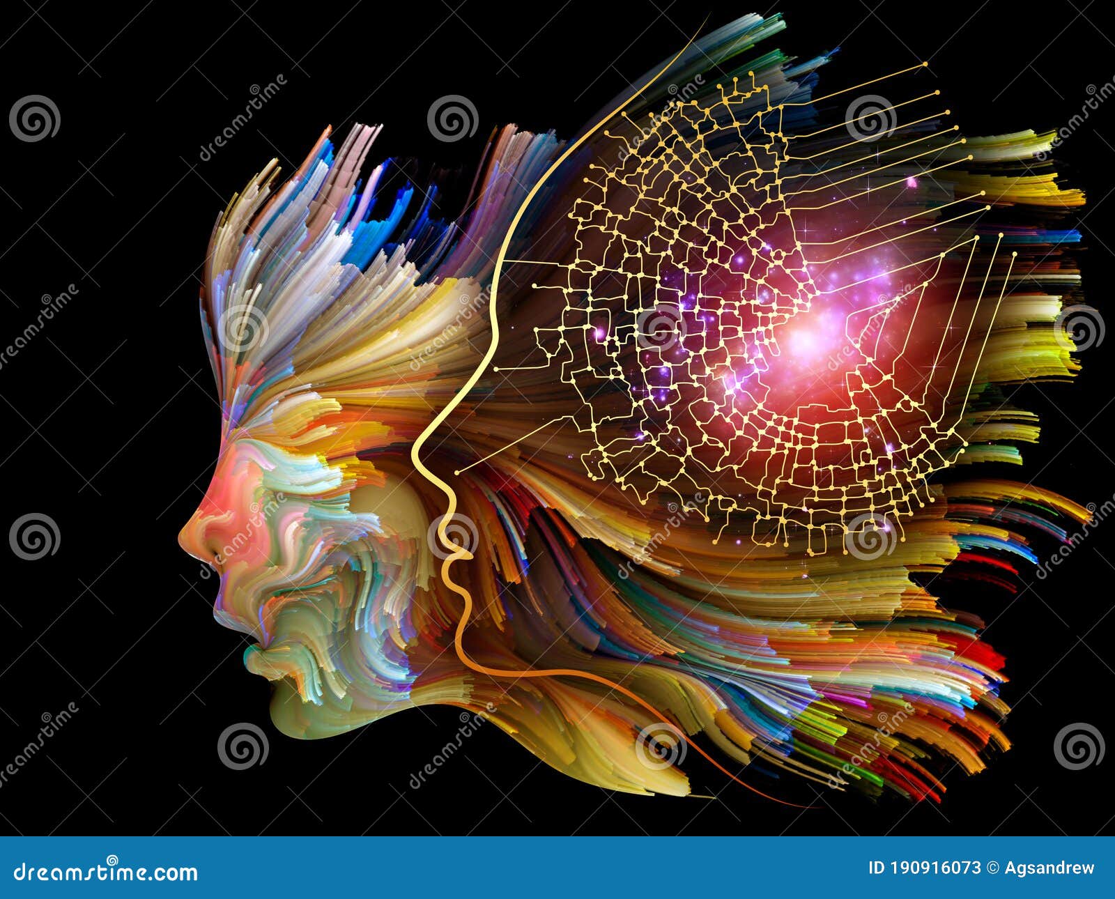 Split of Self stock illustration. Illustration of psyche - 190916073