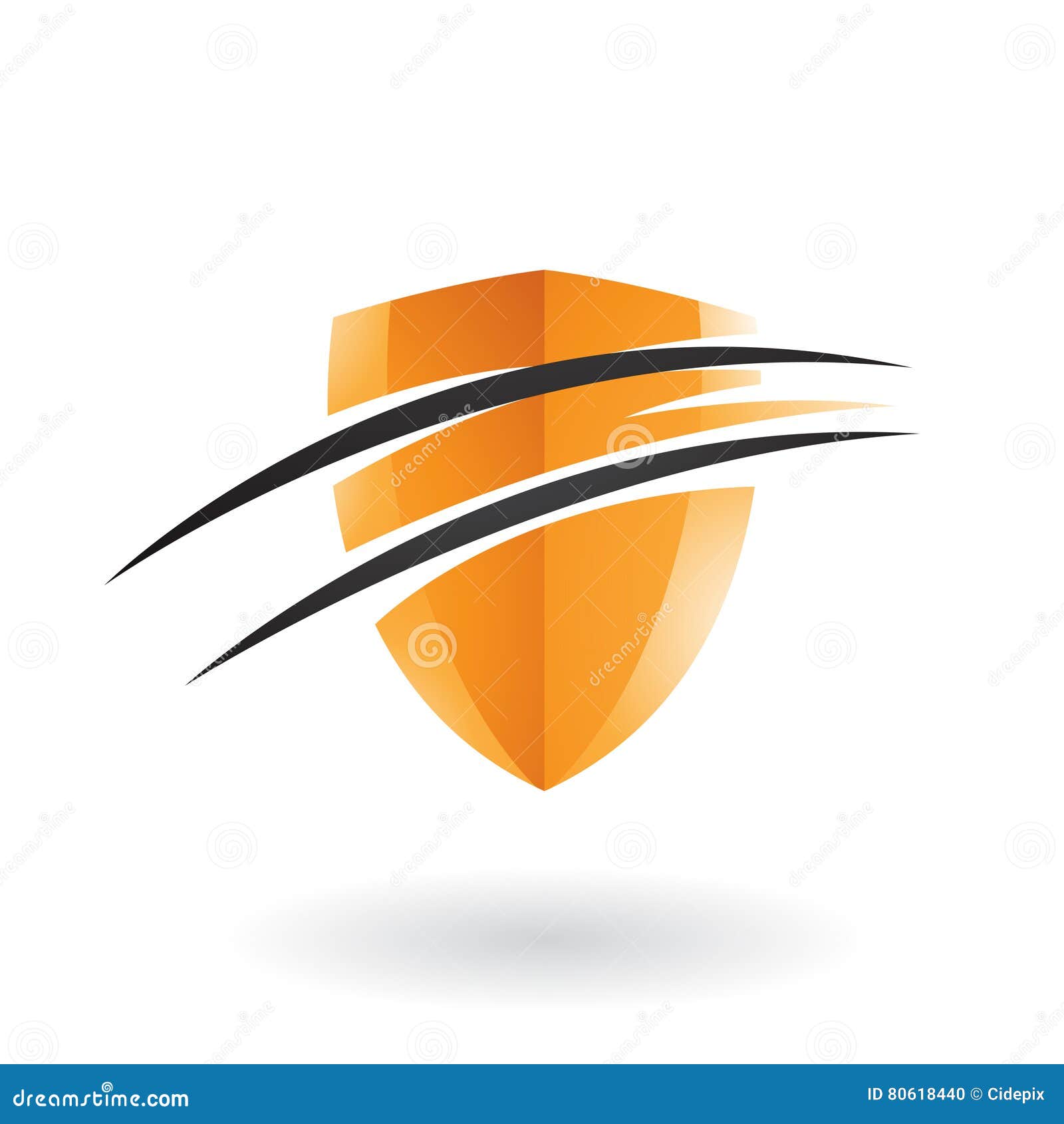 Split Shield Icon stock vector. Illustration of icon - 80618440