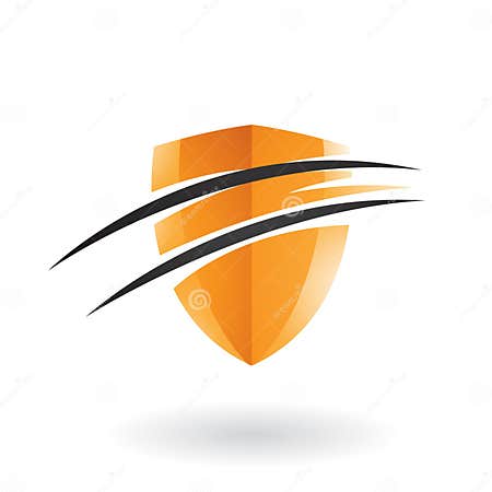 Split Shield Icon stock vector. Illustration of icon - 80618440