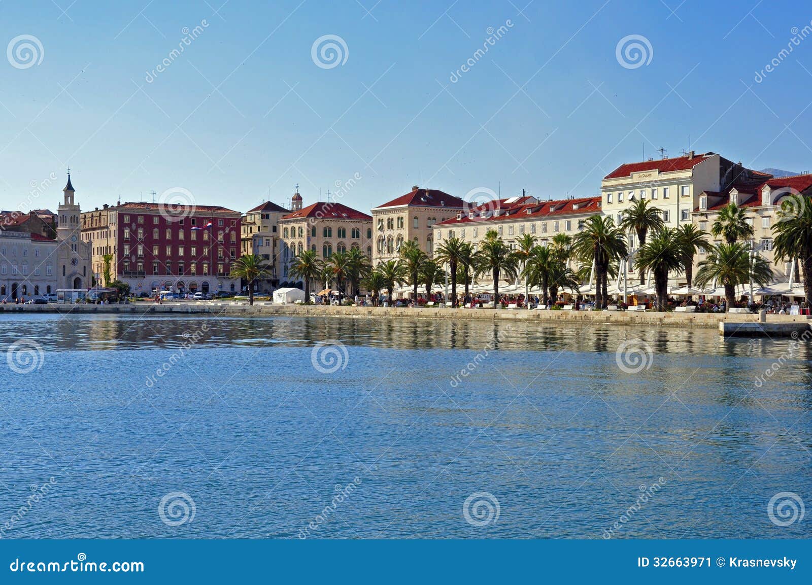 Split skyline, Croatia stock image. Image of bell, seascape - 32663971