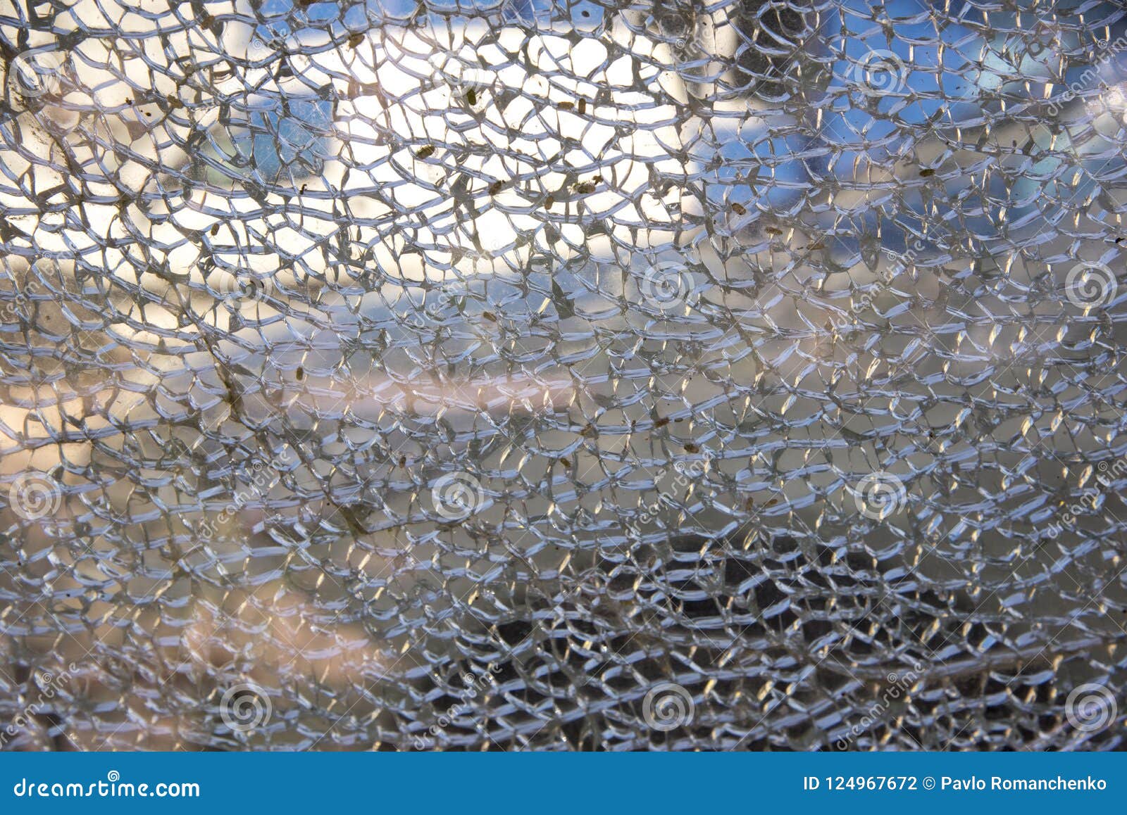 Split into Small Pieces of Glass, Background Stock Photo - Image of ...