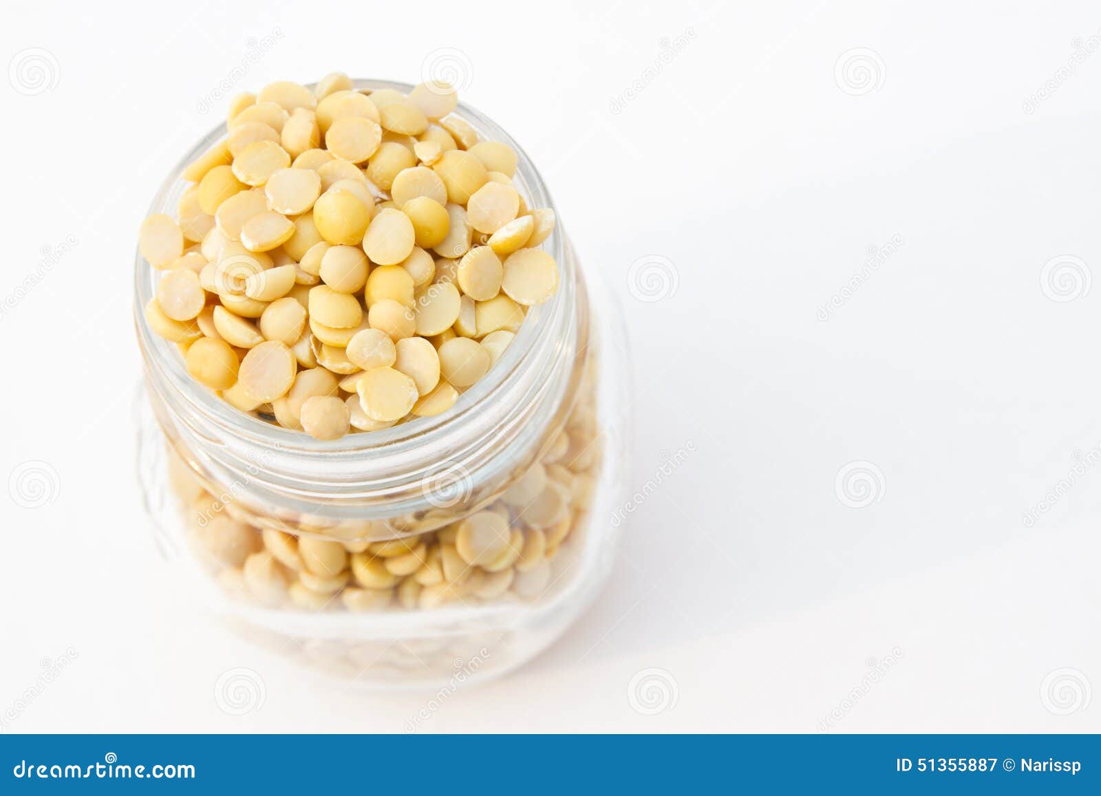 Split Soy Beans in a Jar Cup Stock Image - Image of vegan, textured ...
