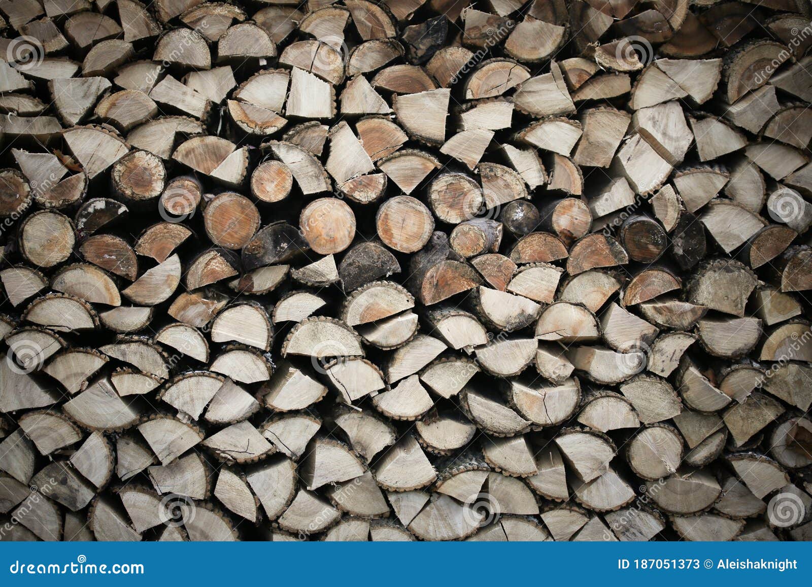 Split Stacked Fire Wood stock image. Image of quality - 187051373