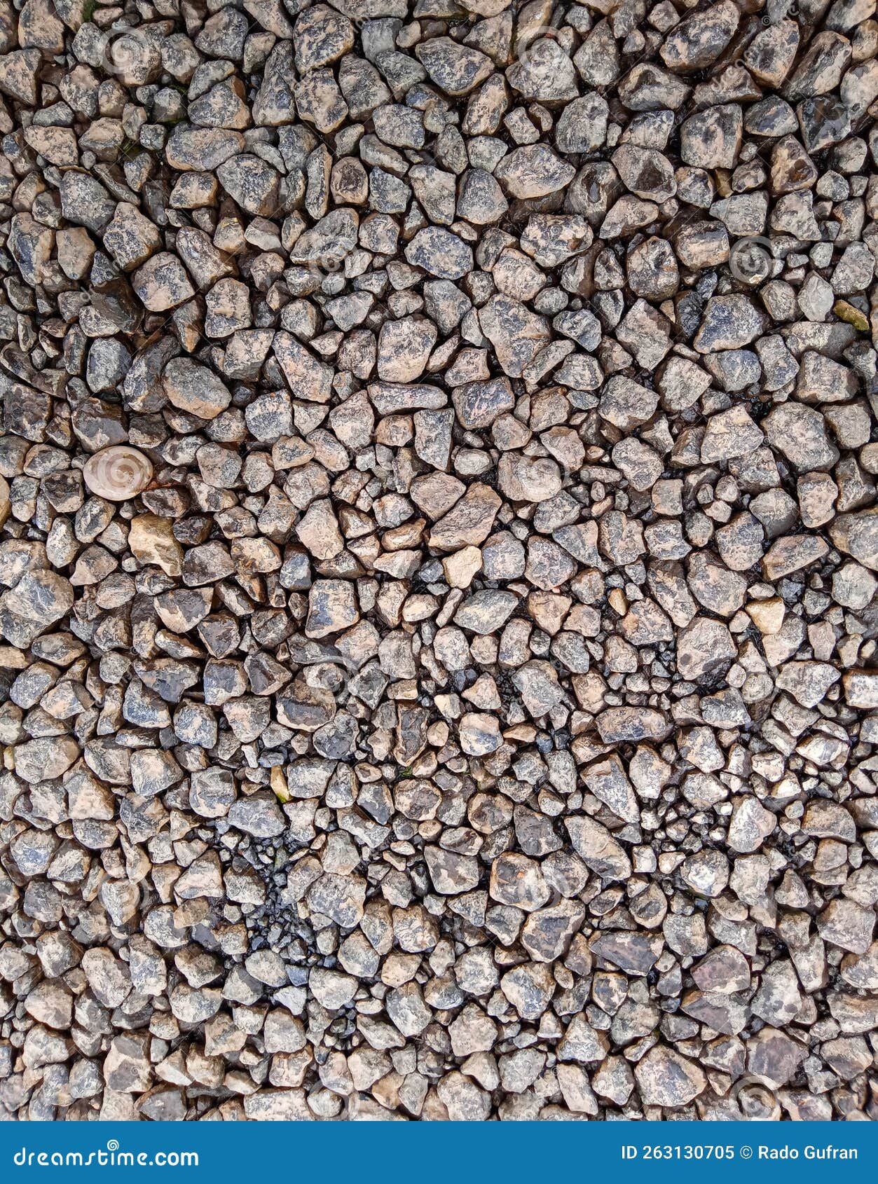 Split Stones Scattered on the Roadside. Stock Image - Image of gravel ...