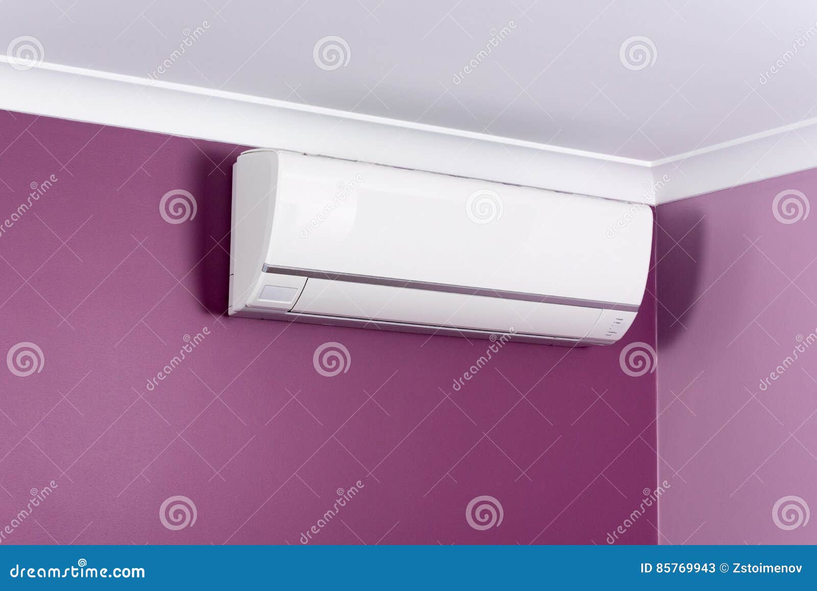 Split System Air Conditioner Indoor Unit Stock Image - Image of ...