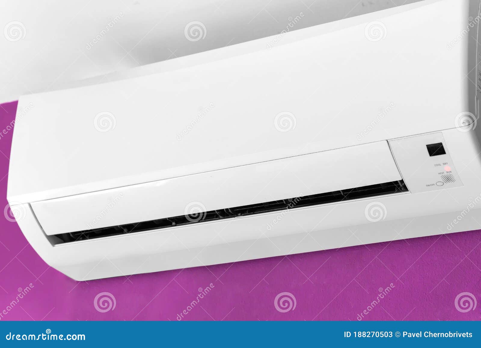 Split-system Air Conditioner Stock Image - Image of wall, vent: 188270503