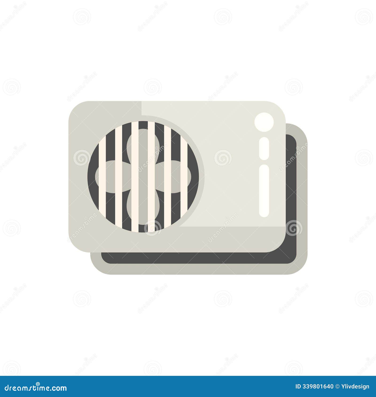 Split System Air Conditioner Unit Cooling System Icon Stock ...