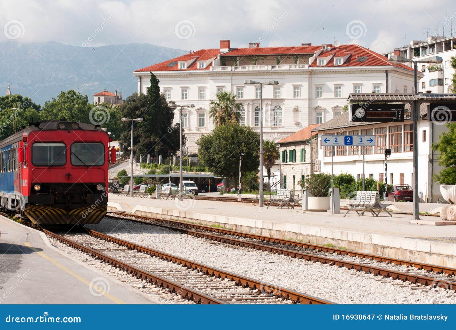 Split train station stock image. Image of eastern, railway - 16930647