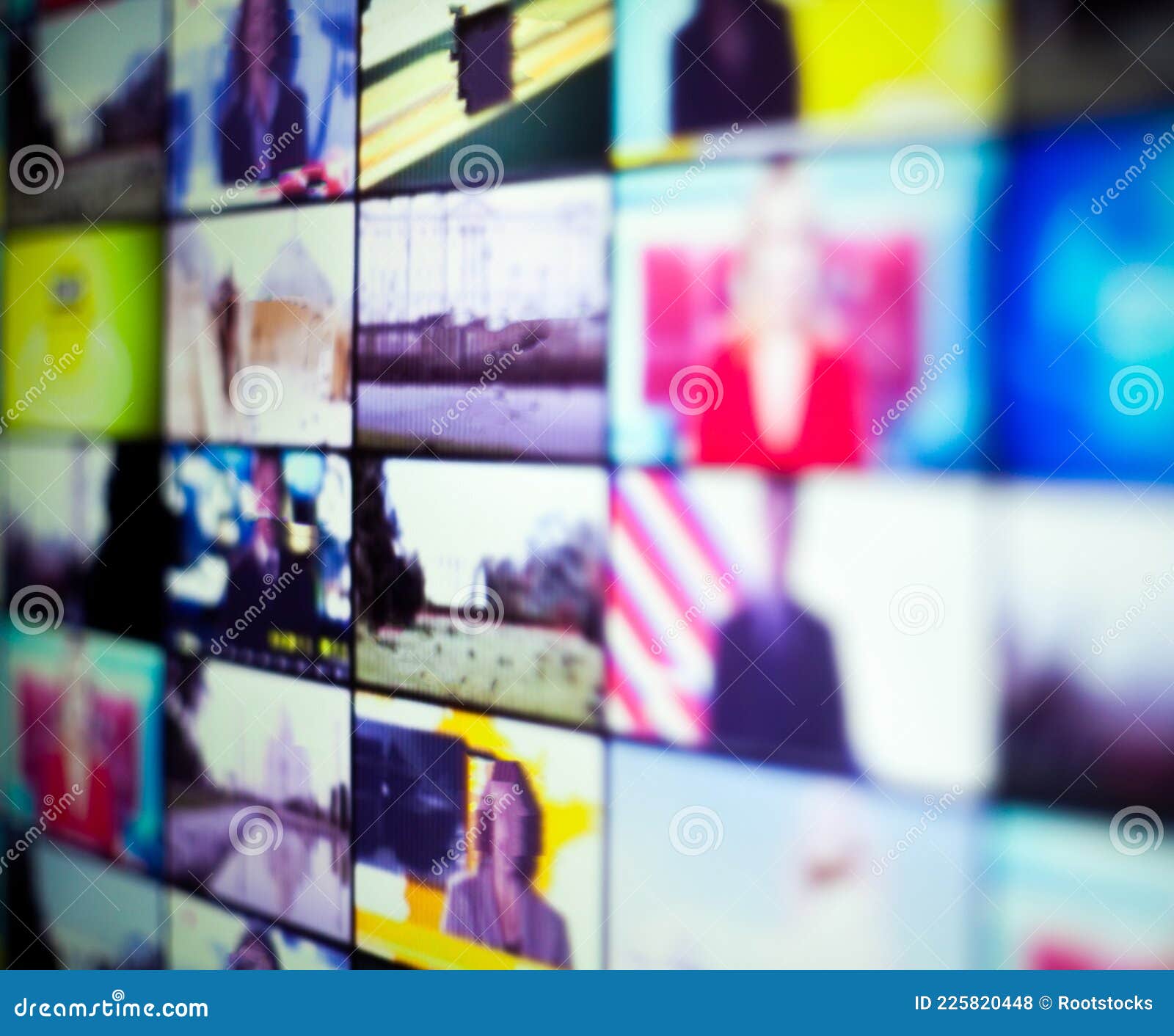 Split tv screen stock photo. Image of edit, media, broadcaster - 225820448