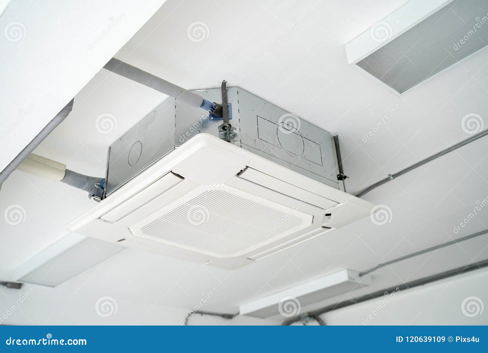 Air Condition Unit Hanging on the Ceiling Stock Image - Image of ...
