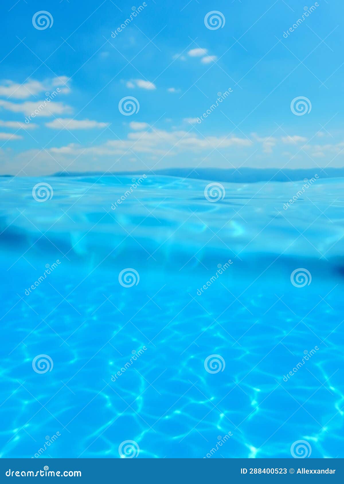 Split Underwater Pool Photo Stock Image - Image of clean, underwater ...