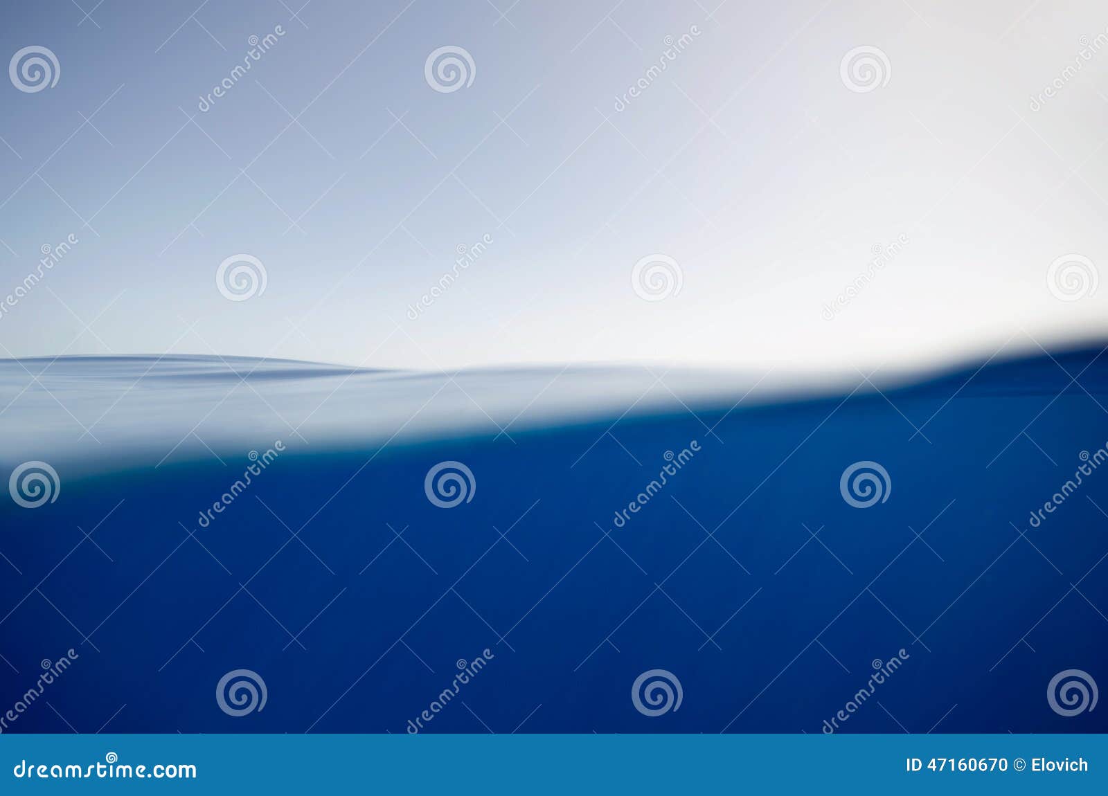 Split Underwater and Sky Background Stock Photo - Image of bubbles ...