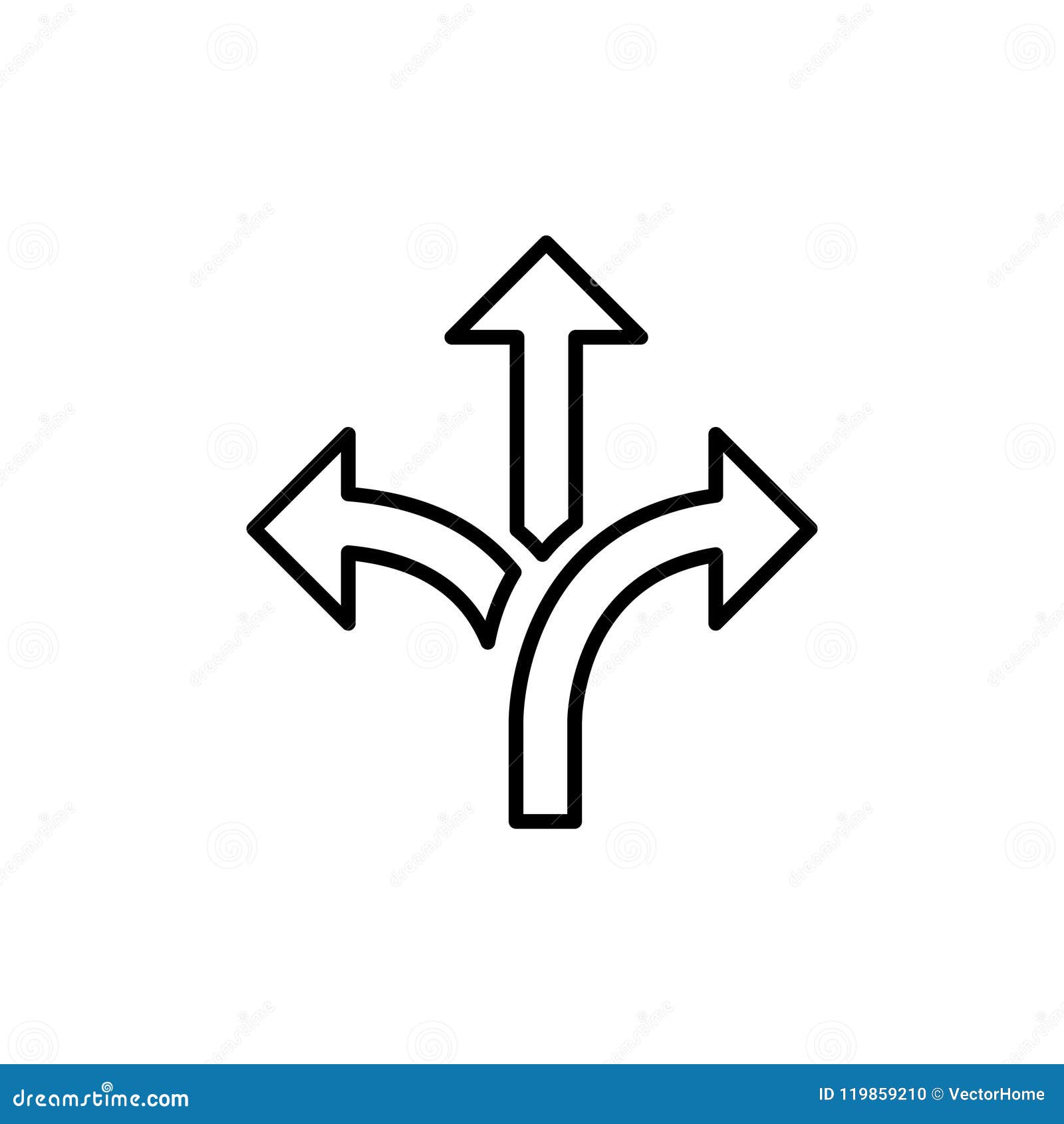 Split Up Icon Vector Illustration, Stock Vector - Illustration of ...