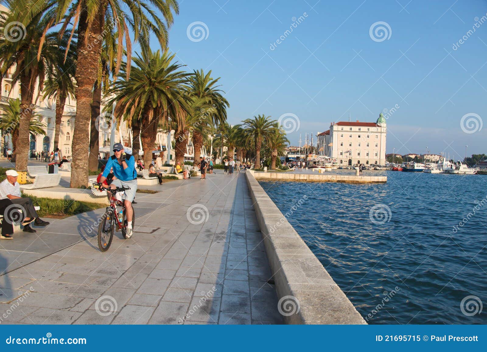 Split waterfront editorial image. Image of adriatic, europe - 21695715