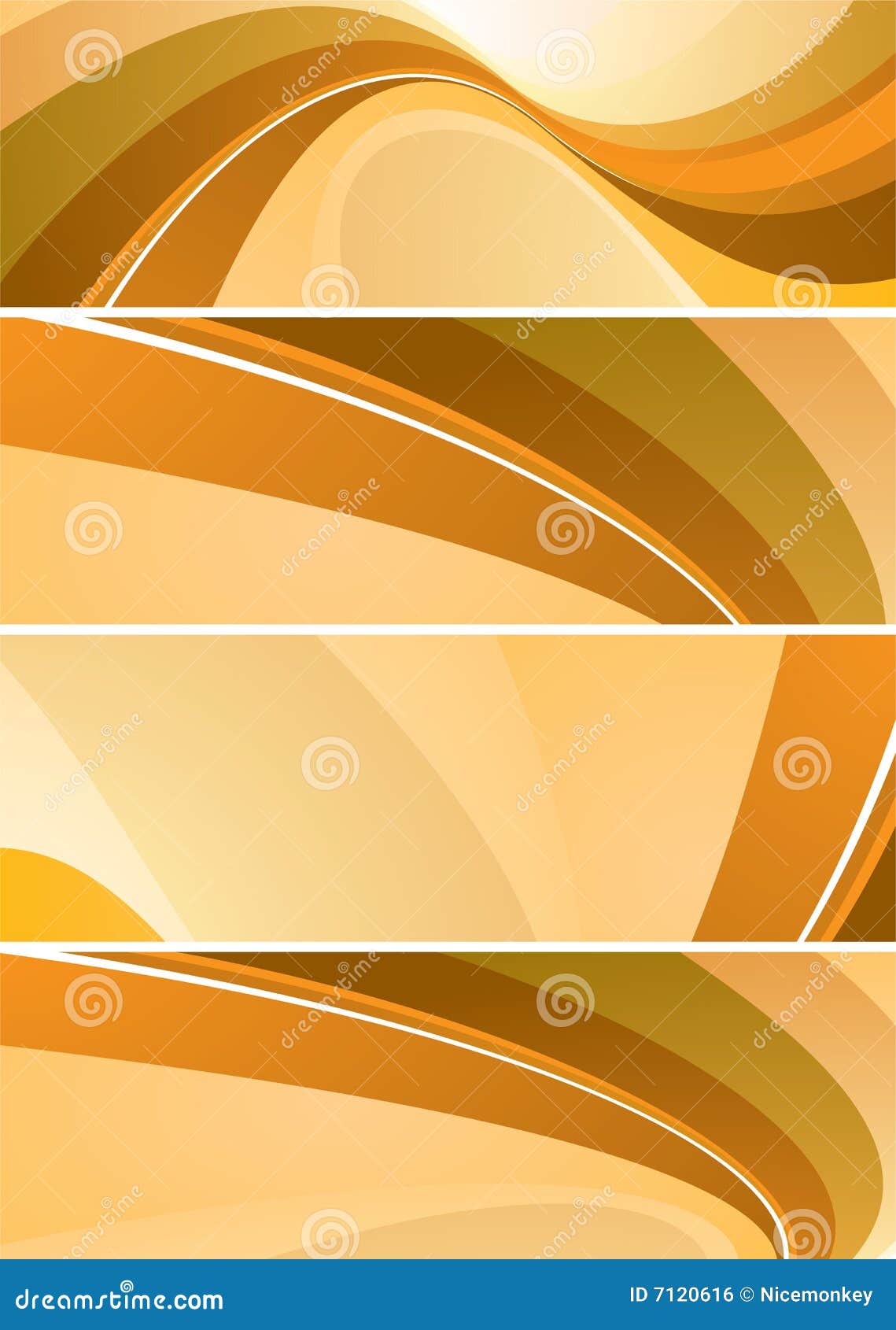 Split wave stock vector. Illustration of flow, brown, four - 7120616