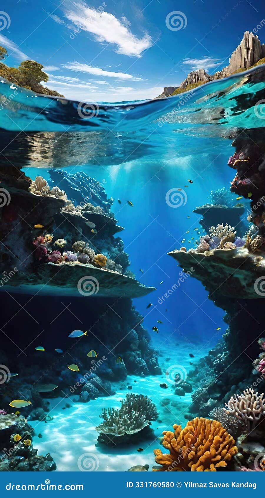 Split World.a Captivating Image Showcasing the Contrast between the ...