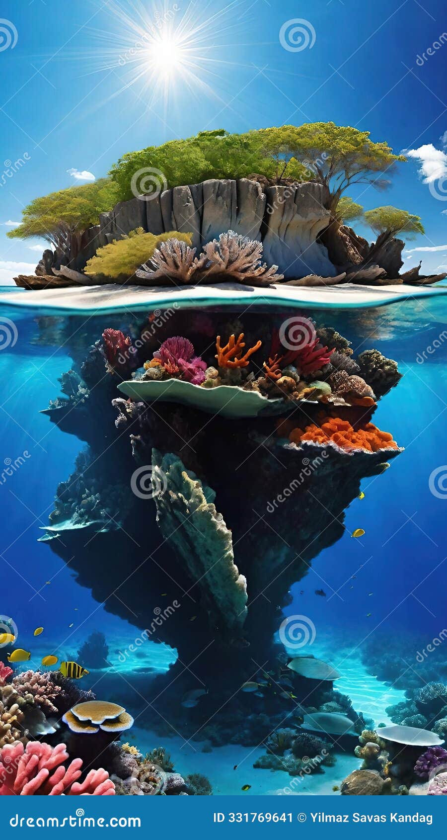 Split World.a Captivating Image Showcasing the Contrast between the ...