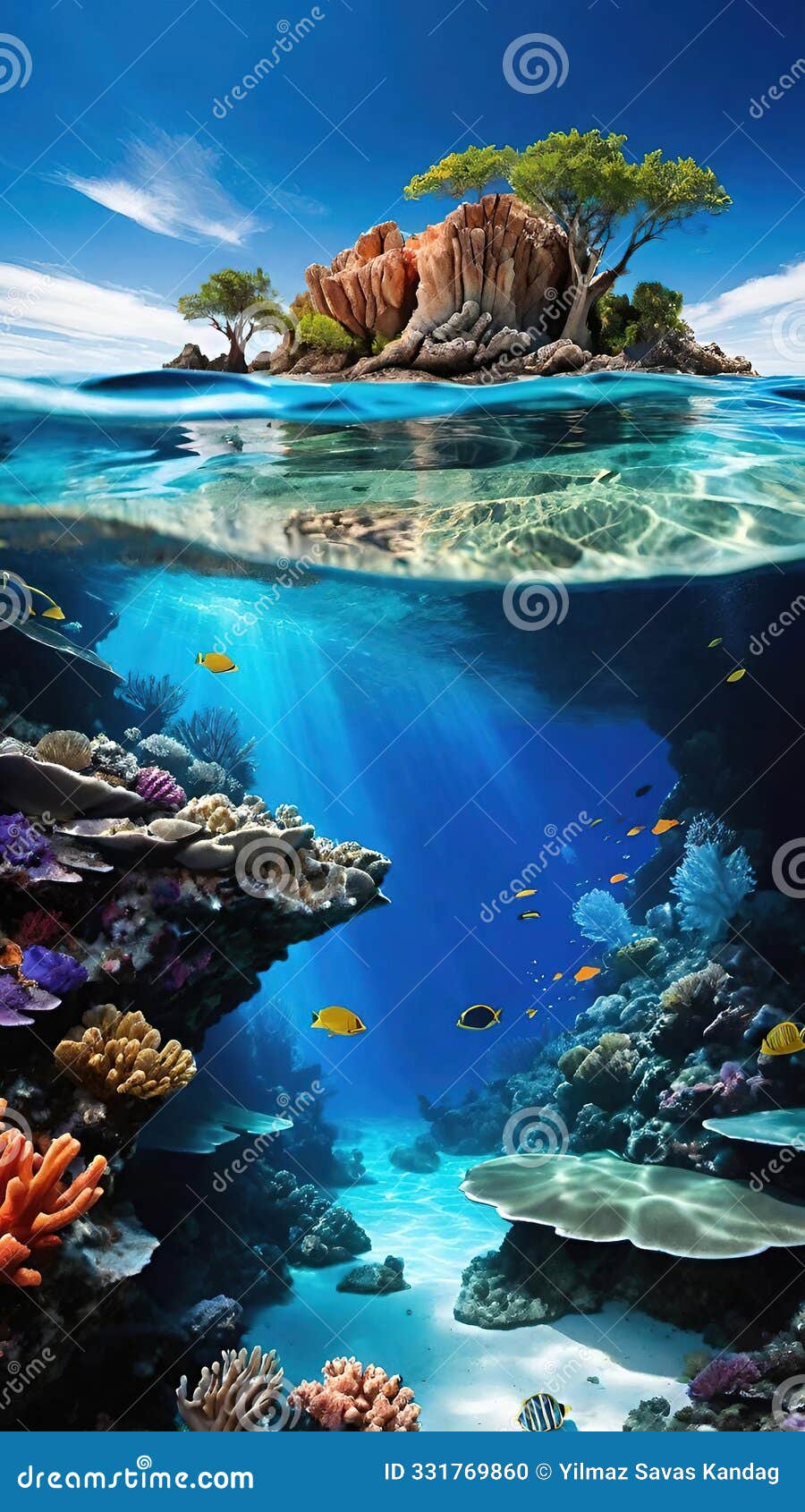 Split World.a Captivating Image Showcasing the Contrast between the ...