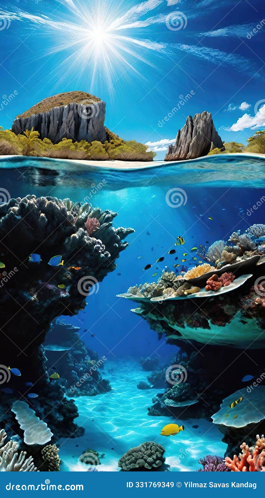 Split World.a Captivating Image Showcasing the Contrast between the ...