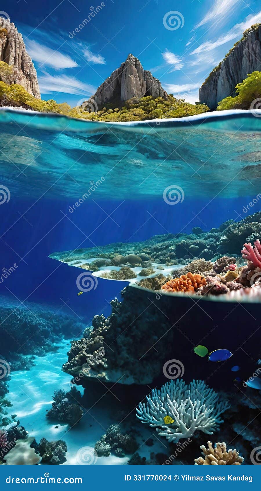 Split World.a Captivating Image Showcasing the Contrast between the ...