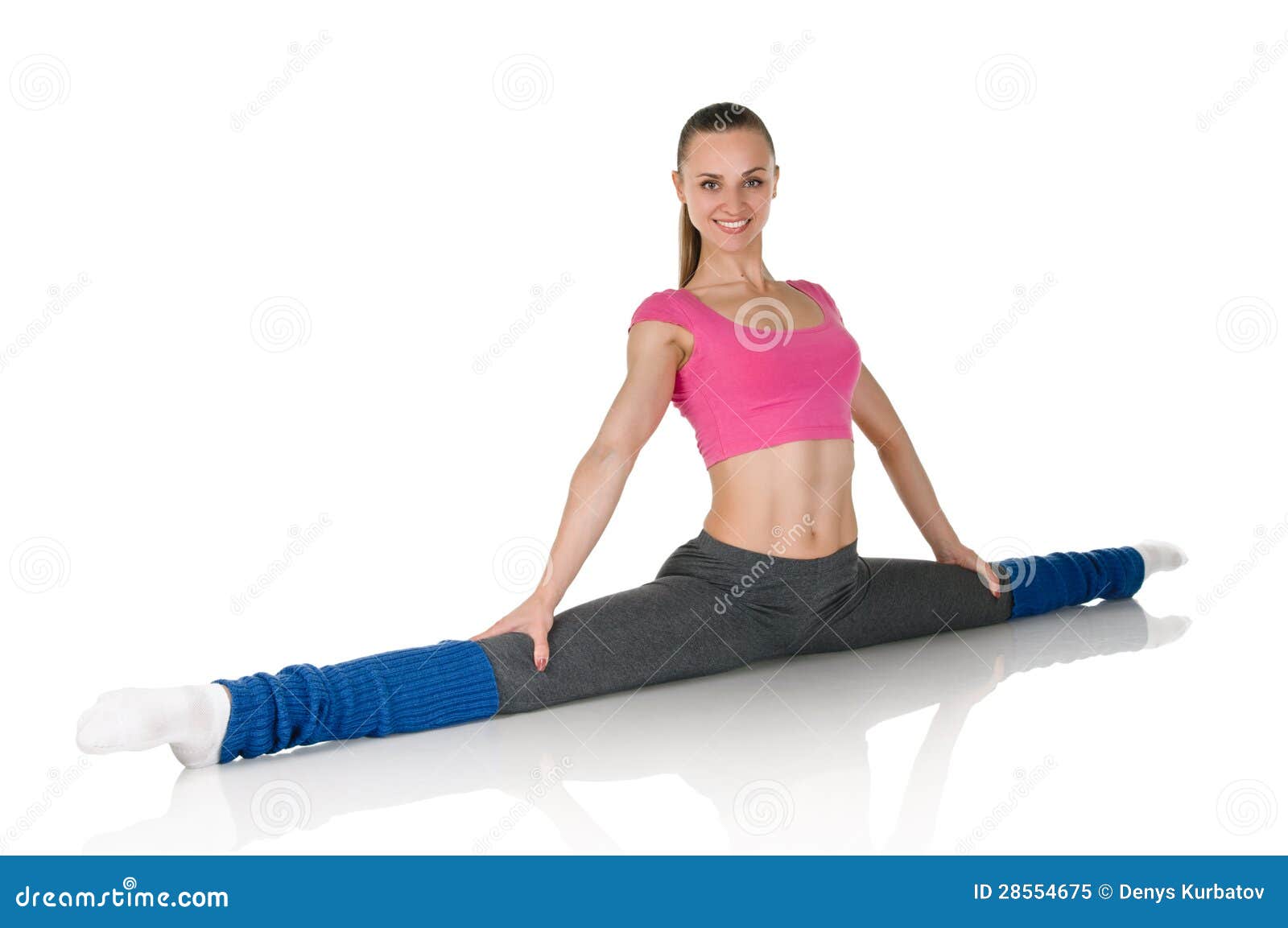 The splits stock image. Image of pink, beautiful, portrait - 28554675