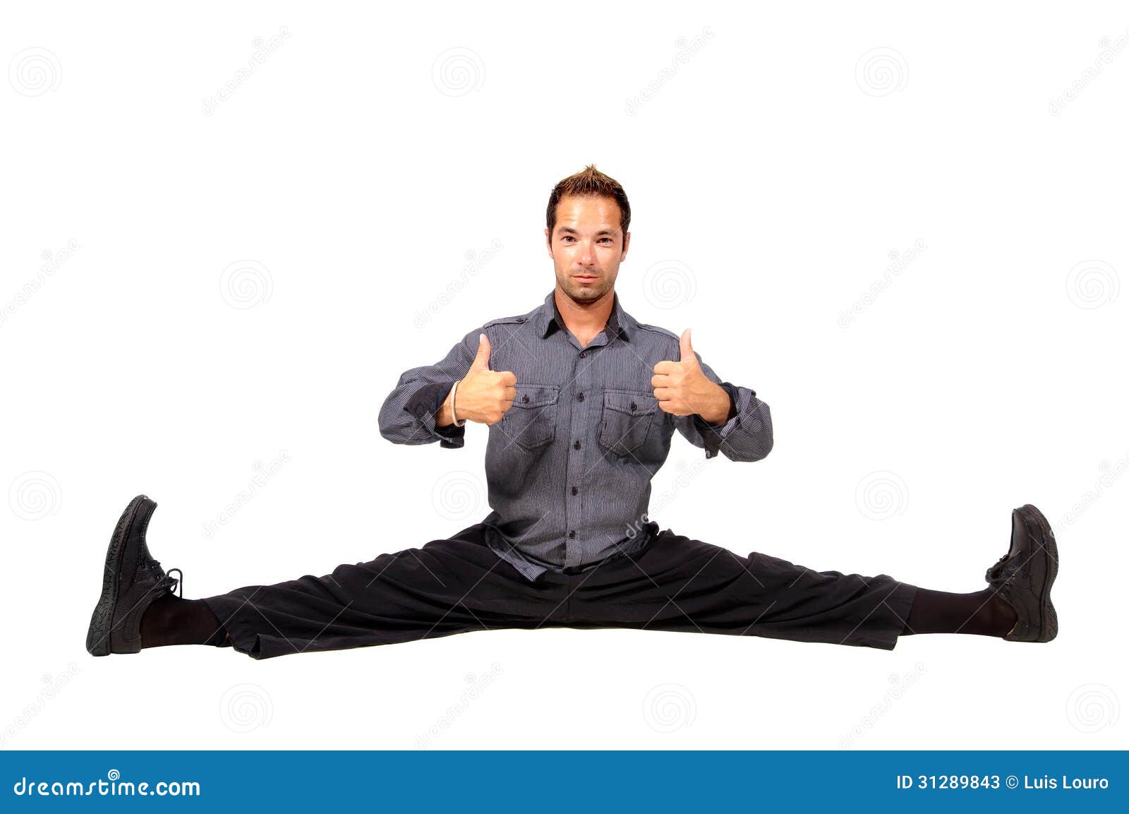 Splits stock image. Image of satisfied, smile, casual - 31289843