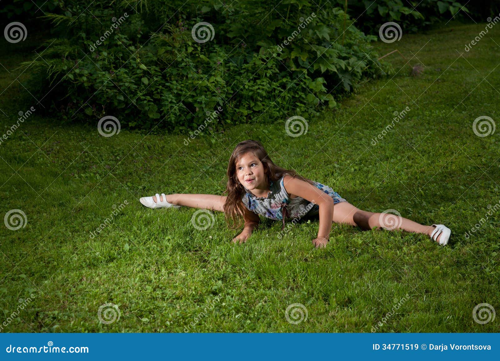 The splits stock image. Image of stage, caucasian, female - 34771519