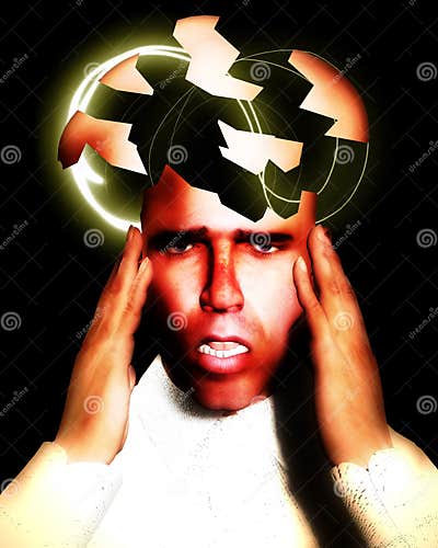 Splitting Headache 16 stock image. Image of expression - 1943989