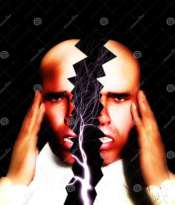 Splitting Headache 4 stock illustration. Illustration of expressive ...