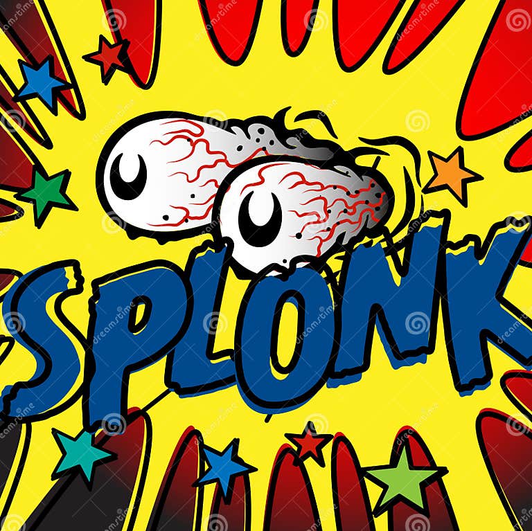 SPLONK Explosion stock vector. Illustration of cool, animate - 22501659