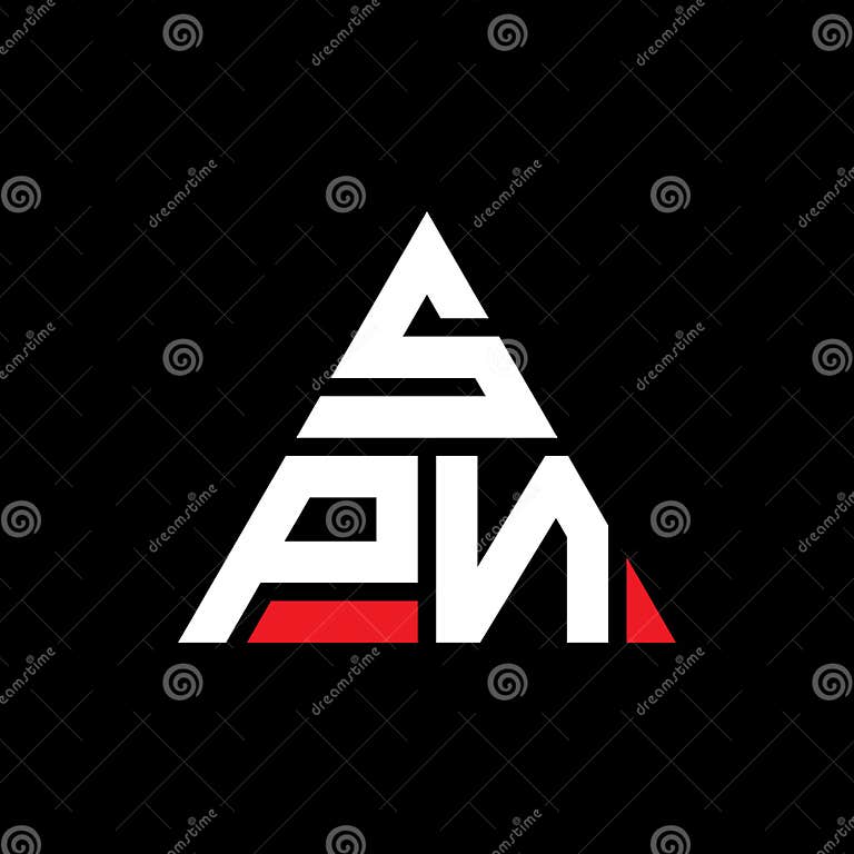 SPN Triangle Letter Logo Design with Triangle Shape. SPN Triangle Logo ...