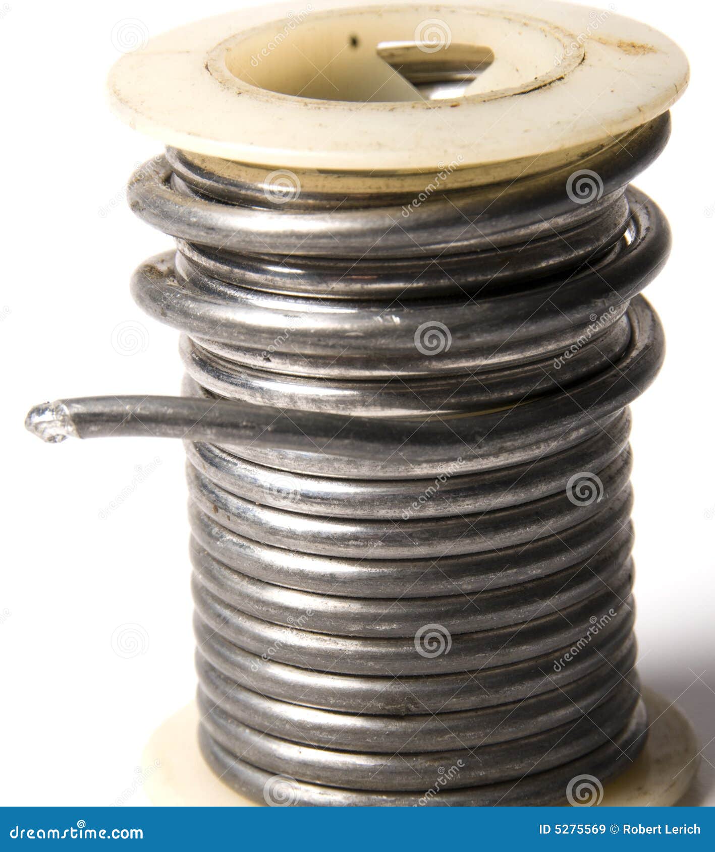 Spoel van soldeersel stock afbeelding. Image of gebruikt - 5275569