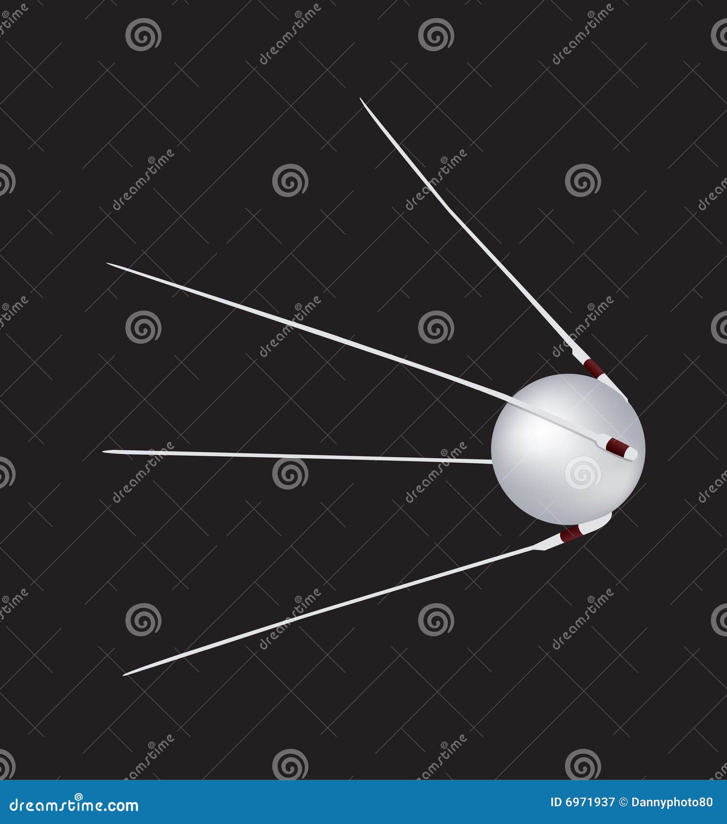 Spoetnik 1 stock illustratie. Illustration of russisch - 6971937