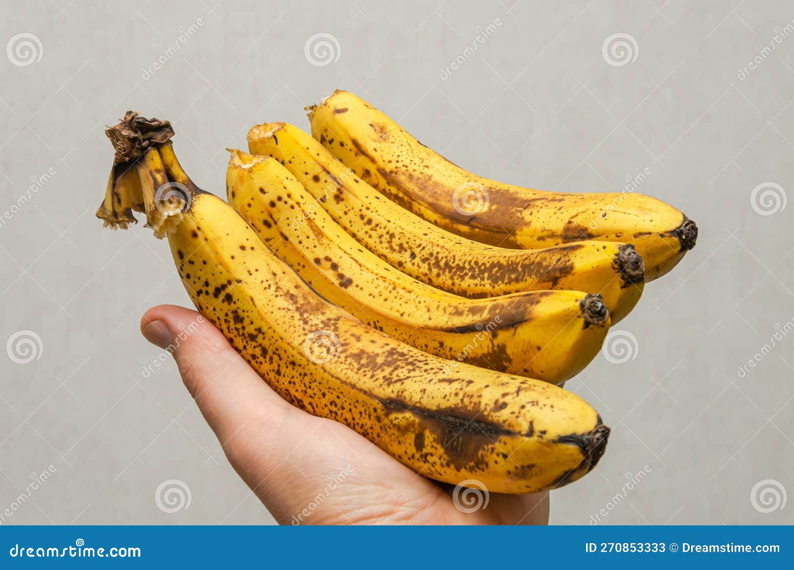 Spoiled Blackened and Stained Bananas Stock Image - Image of bunch ...