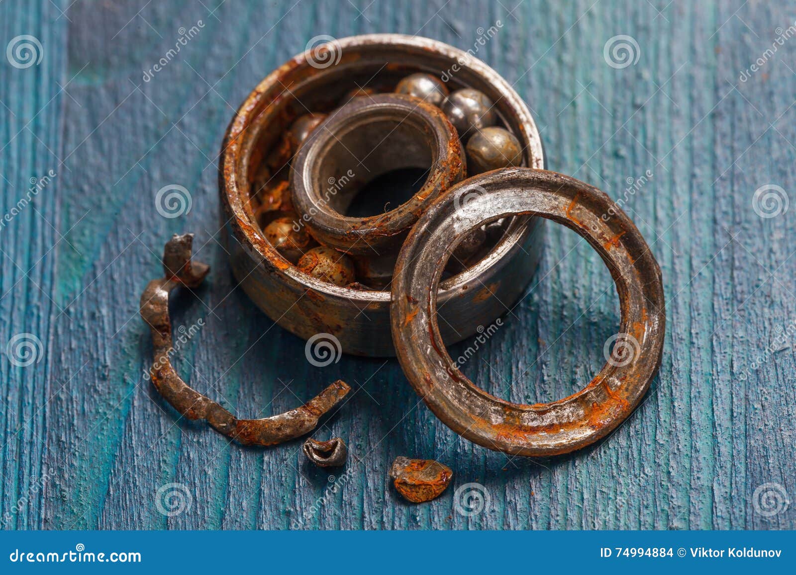 Spoiled Collapsed and a New Bearing for Rollers and Scooters Stock ...