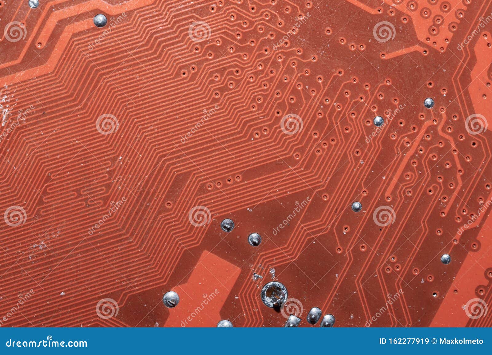 Spoiled Motherboard Close Up. Circuit Board with Dust and Defects ... Spoiled Motherboard Close Up. Circuit Board with Dust and Defects ...